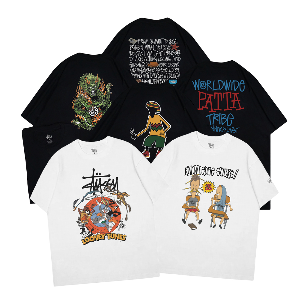 Jual T-SHIRT KAOS STUSSY CLASSIC X LOONEY TONES X BEAVIS AND BUTTHEAD ...