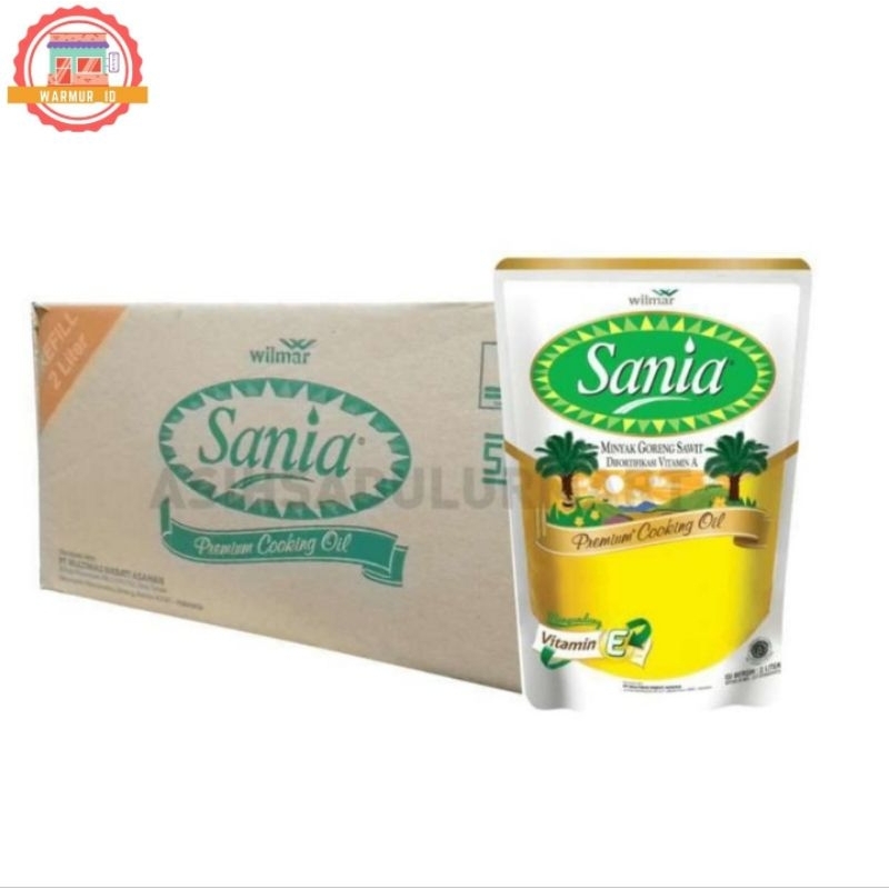 Jual Sania Minyak Goreng 2 Liter isi 6 pcs | Shopee Indonesia