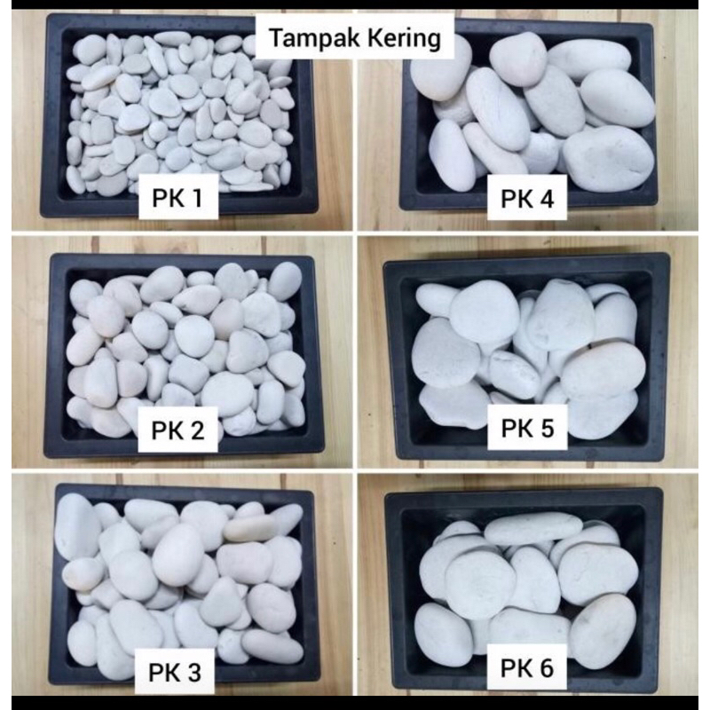 Jual batu koral ukuran besar, sedang dan kecil per karung 11 kg ...