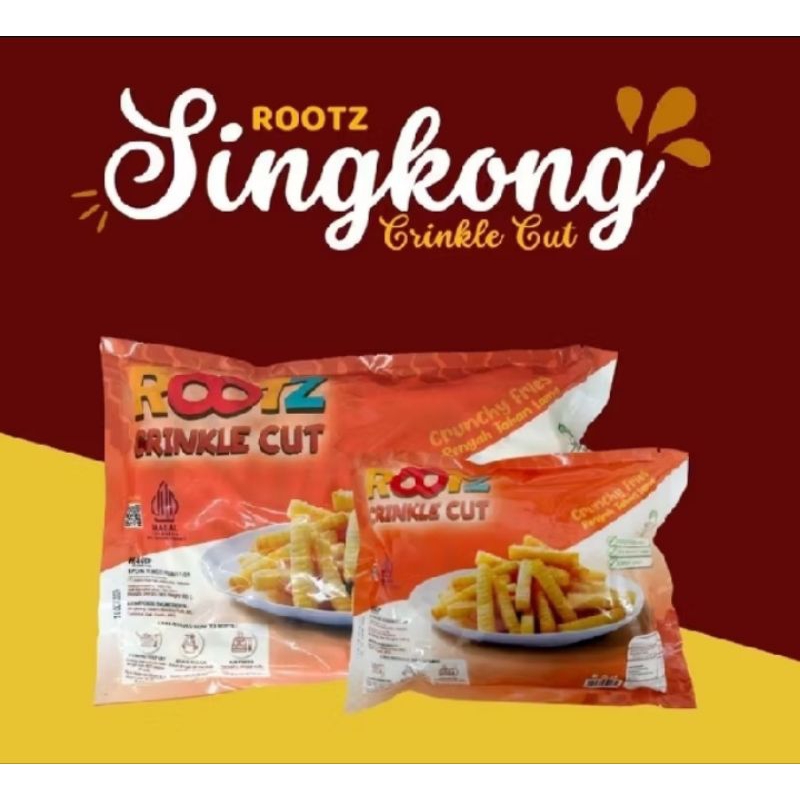 Jual ROOTZ Singkong Crinkle Cut 400g | Shopee Indonesia