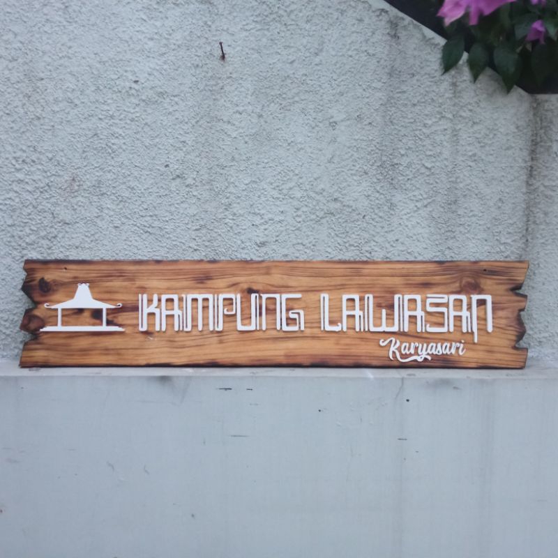 Jual signboard kayu plang cafe resto coffeeshop custom | Shopee Indonesia