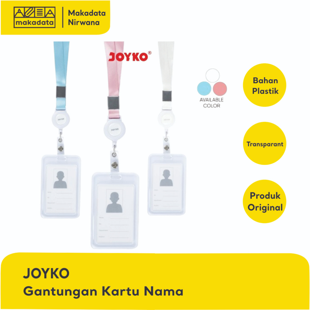 Jual JOYKO NAME TAG / ID CARD WARNA PASTEL (1 PCS) | Shopee Indonesia