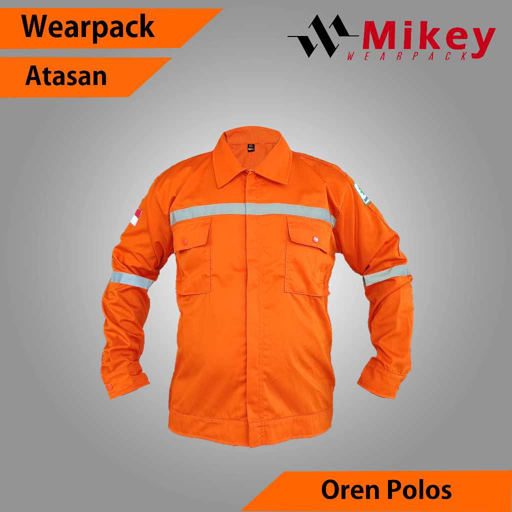Jual Baju Proyek Murah Wearpack Atasan Resleting Lengan Panjang Warna ...