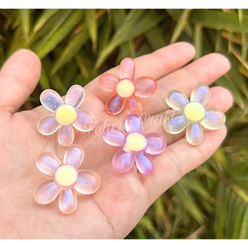 Jual Manik bunga daisy GID dan jelly Jumbo big pack [50pcs] | Shopee ...