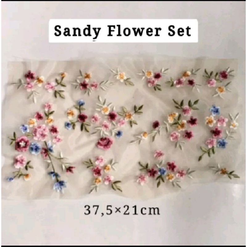 Jual Sew On Sandy Flower Set | Shopee Indonesia