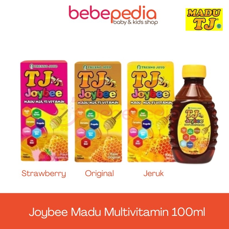 Jual MADU TJ JOYBEE MADU MULTIVITAMIN ORIGINAL STRAWBERY JERUK 100ML ...