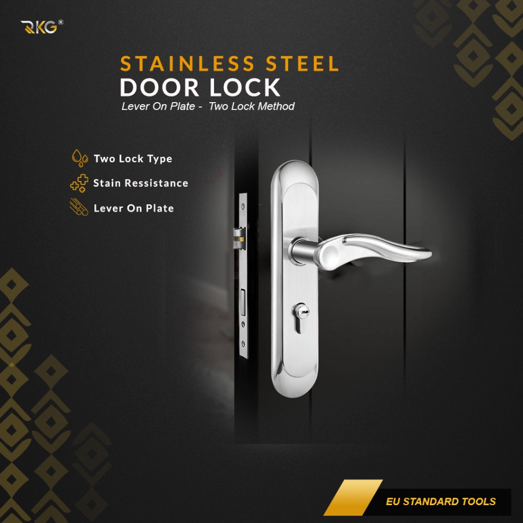 Jual SN-03 Kunci Pintu European Style Cylinder Knob Door Lock Set ...