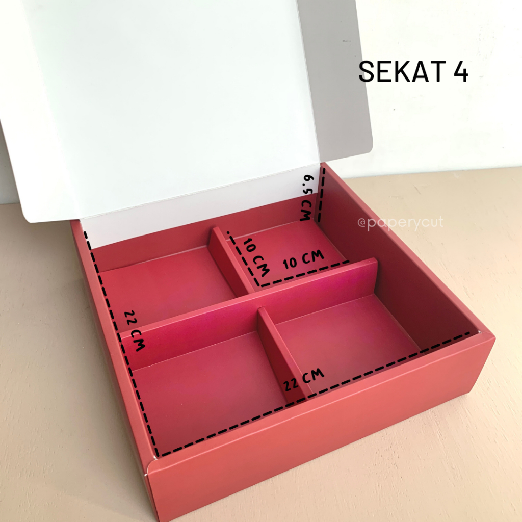 Jual (HANYA SEKAT) Sekat box Kue Sekat 4 Sekat Frame Lebaran Mooncake ...