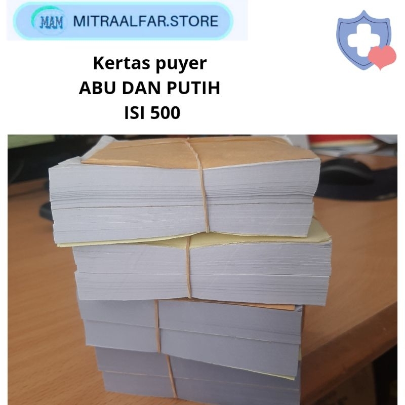 Jual Kertas Puyer kertas Perkamen kertas Bungkus Obat Putih dan Abu-Abu isi 500 lembar | Shopee ...