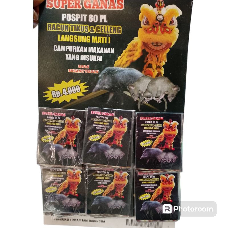 Jual Racun tikus renteng super ganas pospit 80 PL 1rtg isi 24 pcs ...