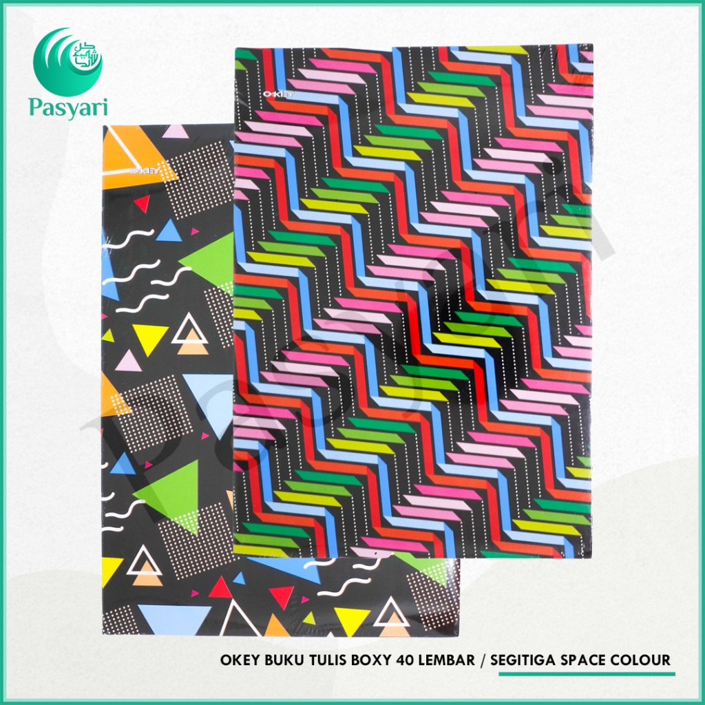 Jual OKEY BUKU TULIS BOXY 40 LEMBAR / SEGITIGA SPACE COLOUR | Shopee ...
