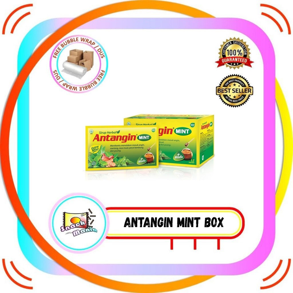 Jual Antangin Extra Mint + Madu Syrup ~ 12 Sachet BOX Sirup Herbal ...