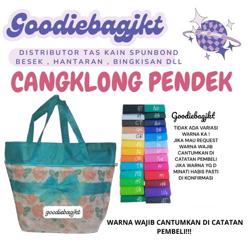 Jual goodiebag tas kain toples nastar cangklong pendek isi 12pcs / tas ...