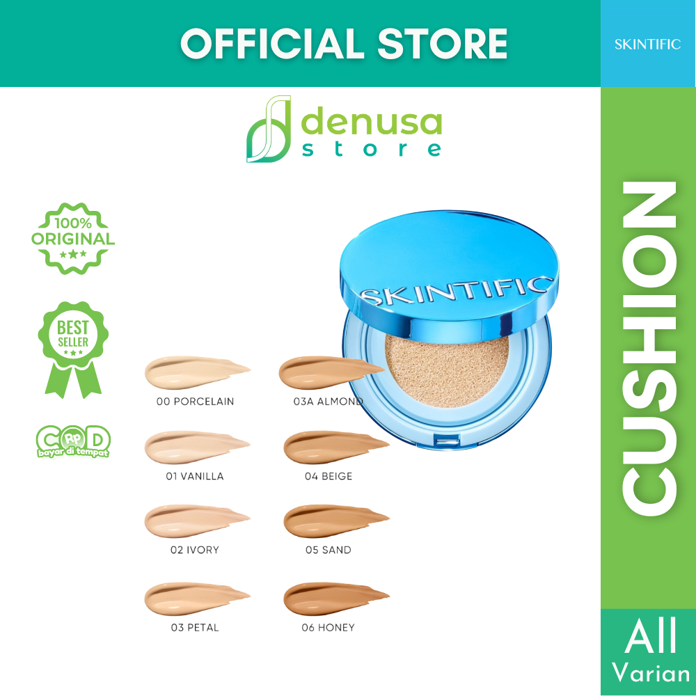 Jual SKINTIFIC Perfect Stay Velvet Matte Cushion Foundation Primer ...