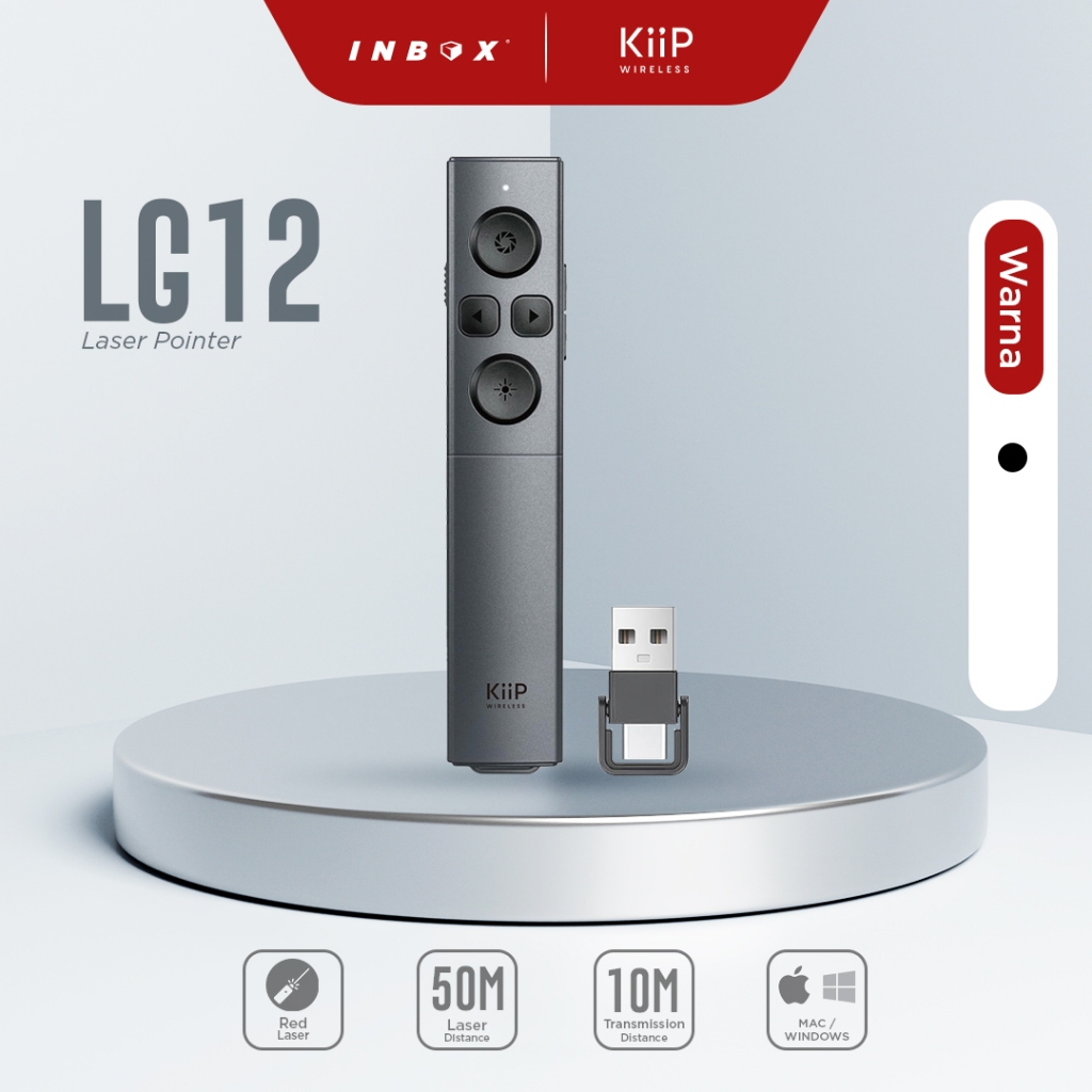 Jual KiiP Wireless LG12 Smart Laser Pointer 2-In-1 Type-C and USB ...