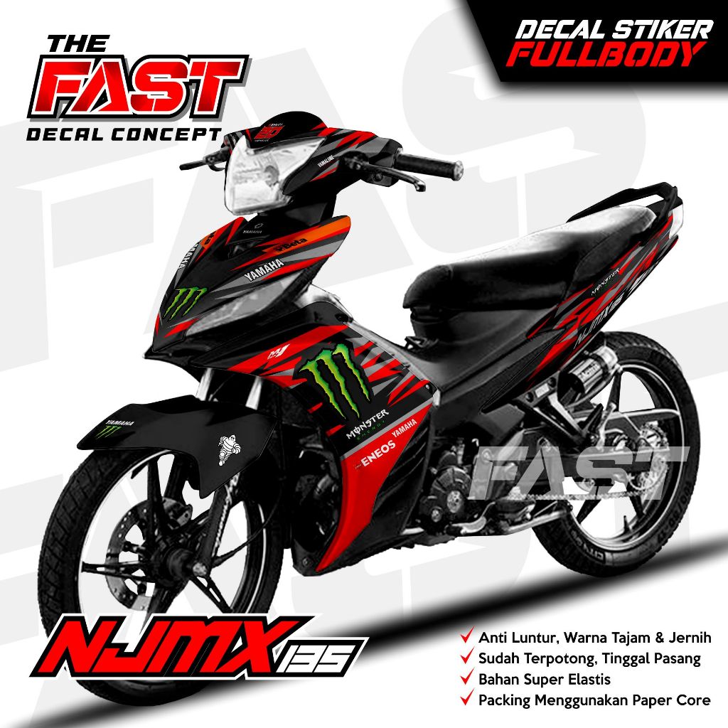 Jual Decal Sticker Fullbody Variasi Jupiter Mx 135 New 2011-2016 ...