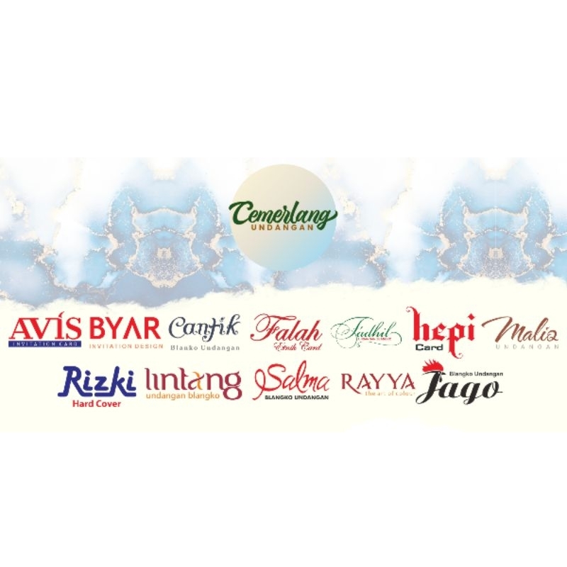 Jual Blangko Undangan atau Kertas Undangan Pernikahan Rayya 370 Harga ...