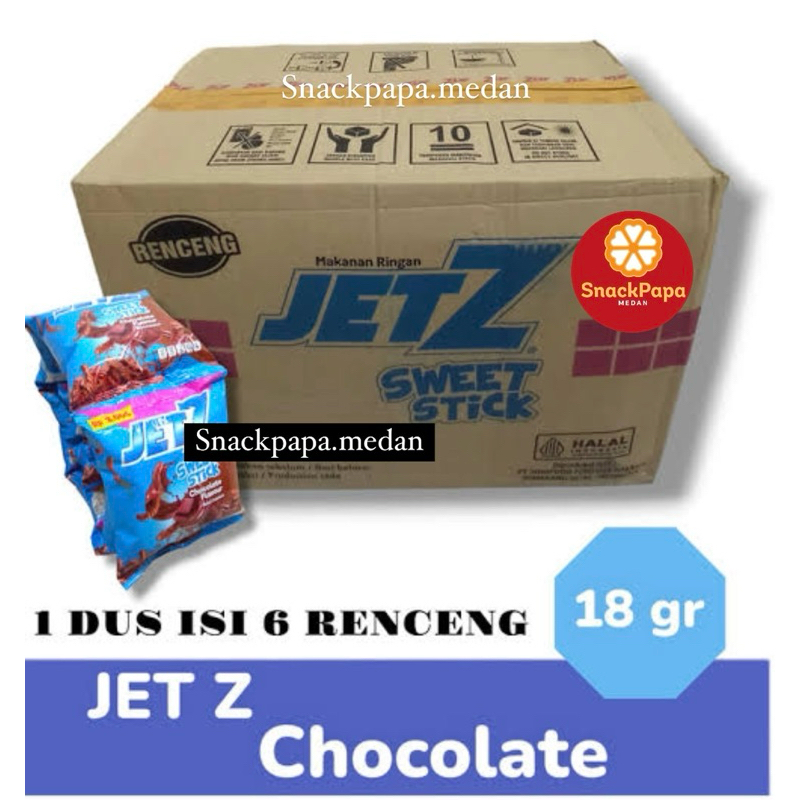 Jual CHIKI JETZ SWEET STICK CHOCOLATE 1 KARTON ISI 60 BUNGKUS | SNACK ...