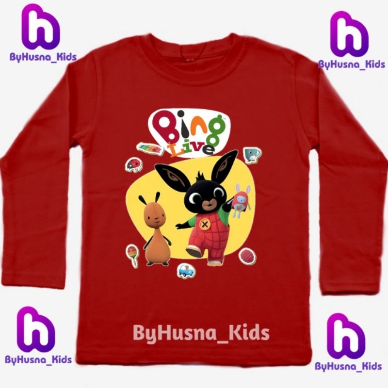 Jual LENGAN PANJANG BAJU KAOS ANAK BING KELINCI HITAM LUCU BUNNY ANAK ...