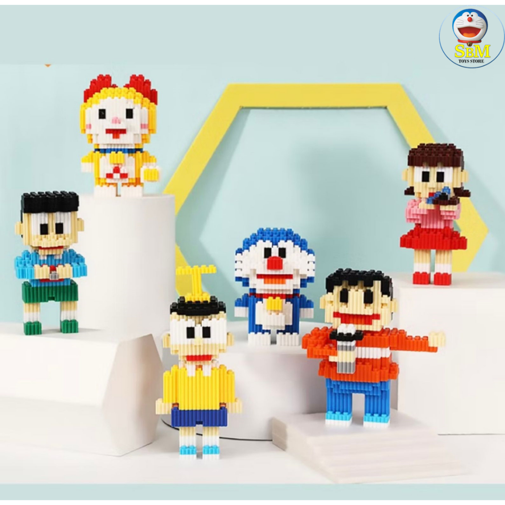 Jual Doraemon & Friends NanoBlock Mainan Susun Balok Nobita Shizuka ...