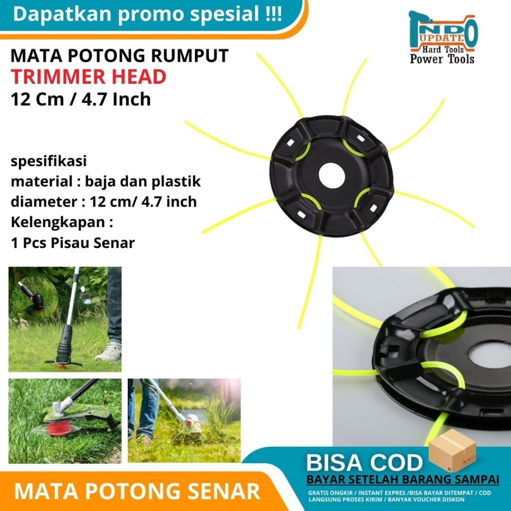 Jual Pisau Potong Rumput Senar Trimmer Head 12 cm/ 4.7 inch Dudukan ...