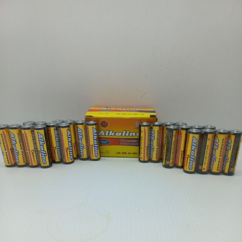 Jual BATERAI ALKALINE AA ISI 24.BATERAI JAM DINDING. BATERAI REMOTE TV ...