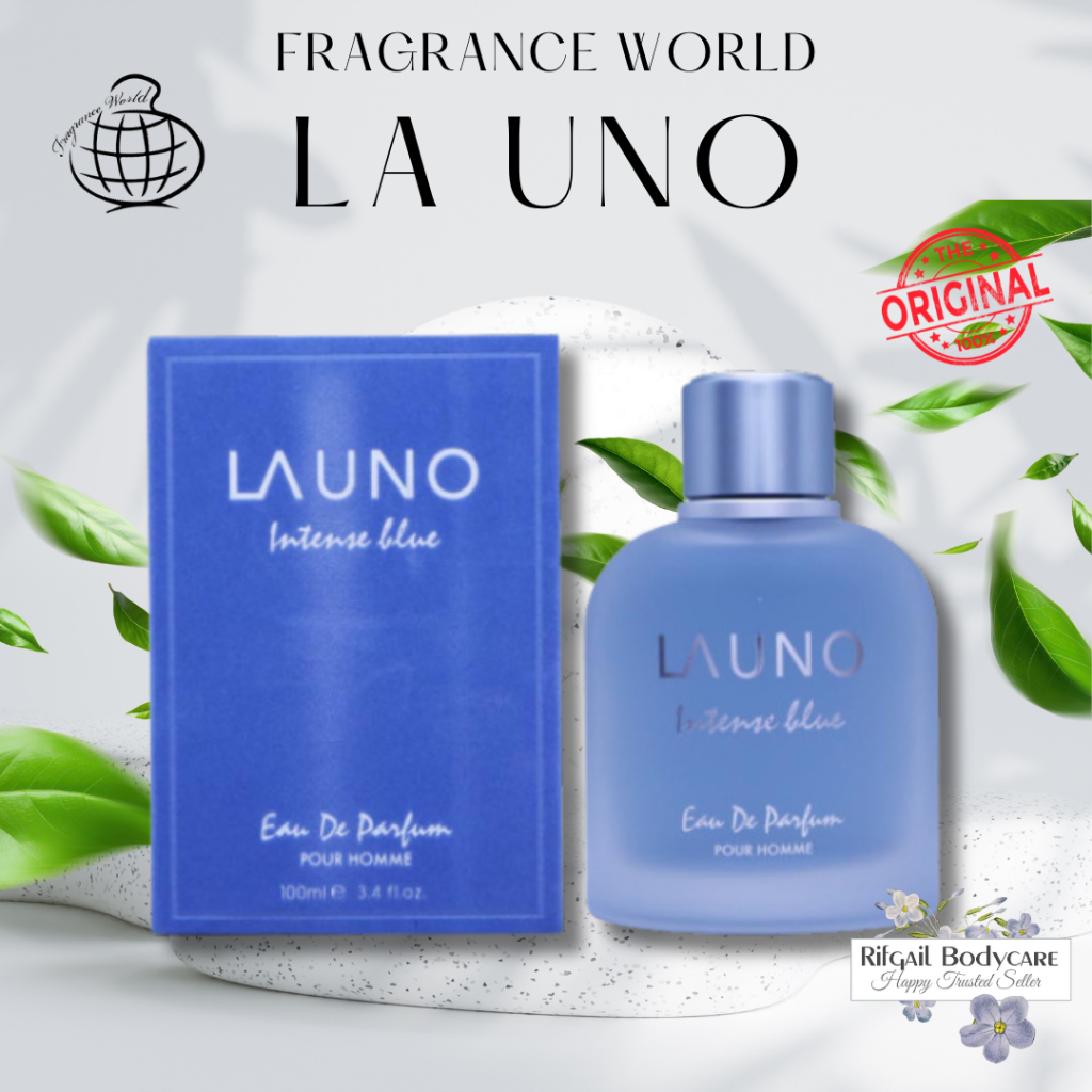 Jual Parfum Pria Fragrance World La Uno Intense Blue Pour Homme (100 mL ...