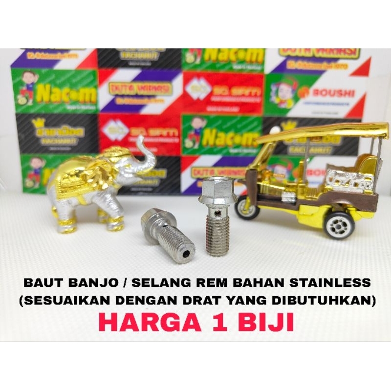 Jual BAUT BANJO SELANG REM MODEL HEKSA SPIRAL [ STAINLESS ORI THAILAND ...