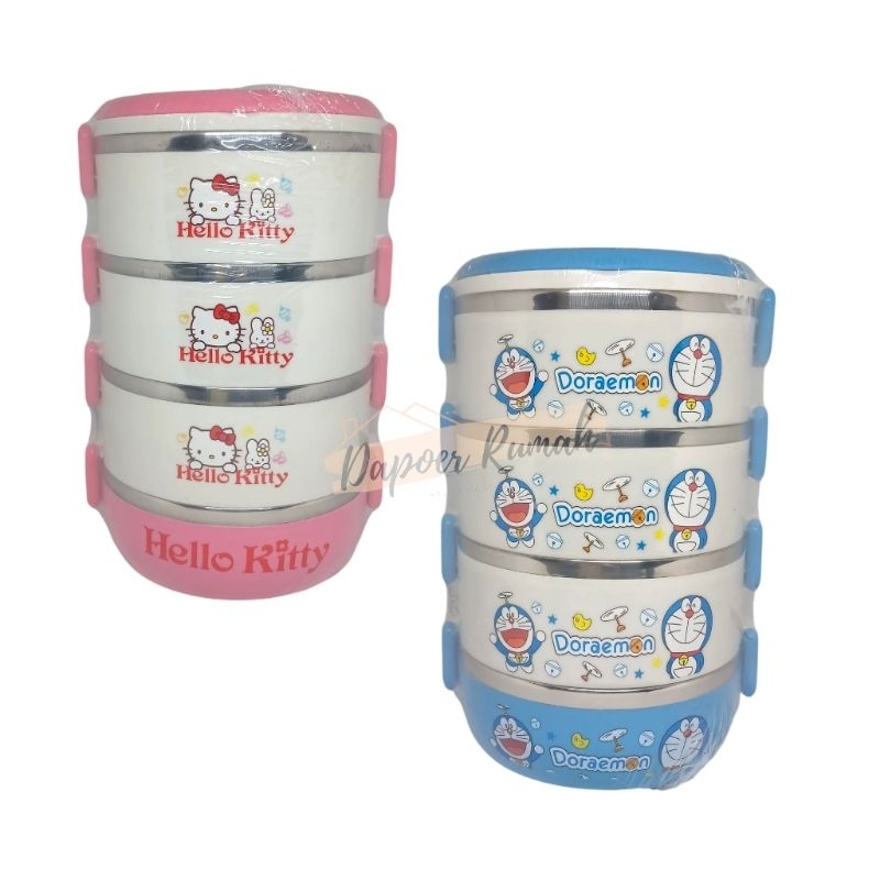 Jual Rantang Stainless Susun 4/ Lunch Box Tempat Bekal Makanan/Four ...