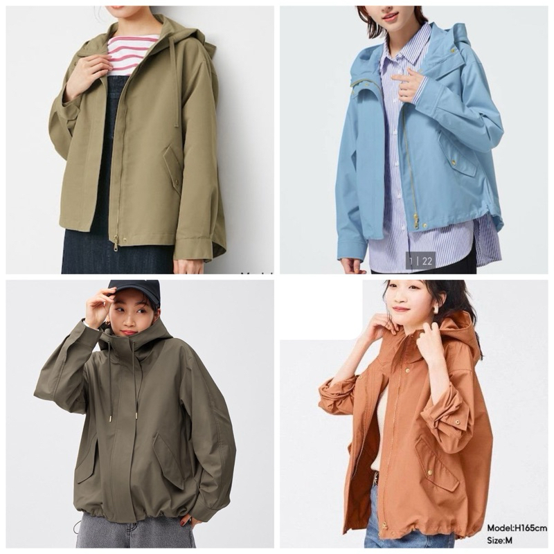 Jual GU by Uniqlo cotton parka jacket / jaket parka / jaket outdoor ...