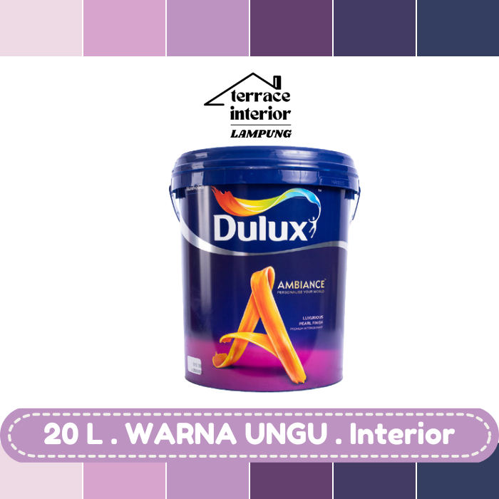 Jual Cat Tembok Dulux Ambiance Interior 20 L Ungu Gloss | Shopee Indonesia