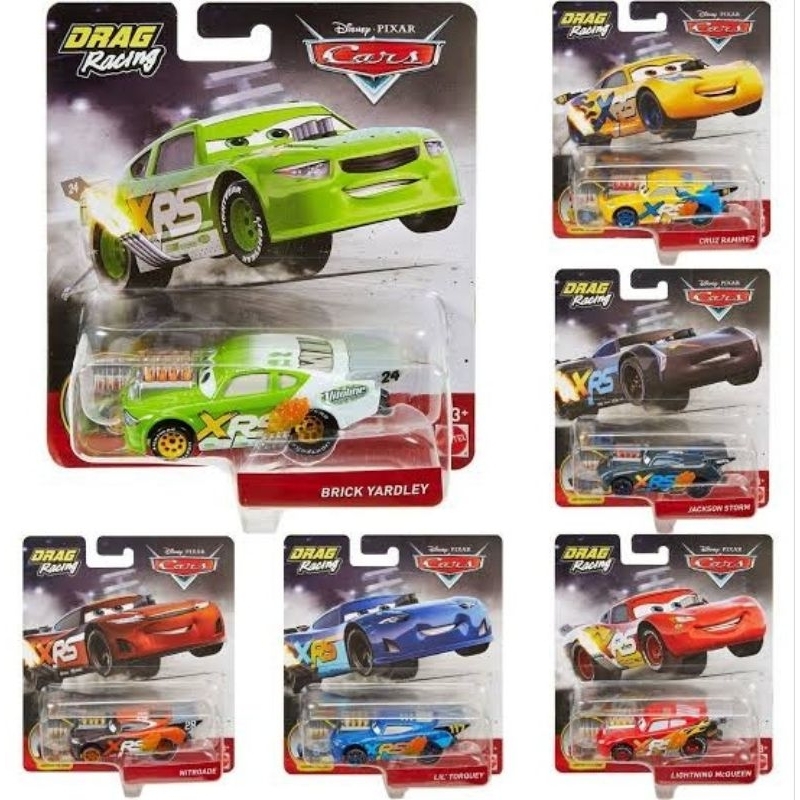 Jual Cars Mini Racers Disney Pixar series XRS drag racing 100% original ...