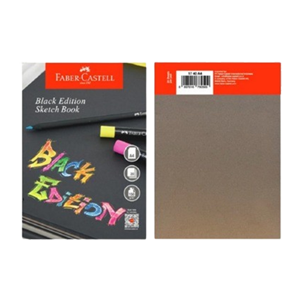 Jual FABER CASTELL - BUKU SKETSA HITAM / BUKU GAMBAR / SKETCH BOOK A4 ...