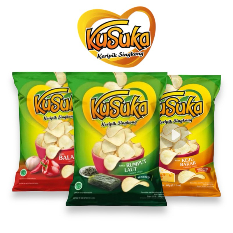 Jual KUSUKA KRIPIK SINGKONG SNACK 60GR | Shopee Indonesia