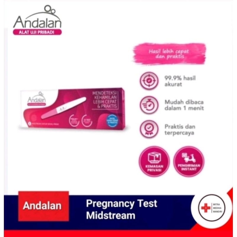 Jual Andalan/Onemed Pregnancy Test Kehamilan Midstream Tepat Akurat ...