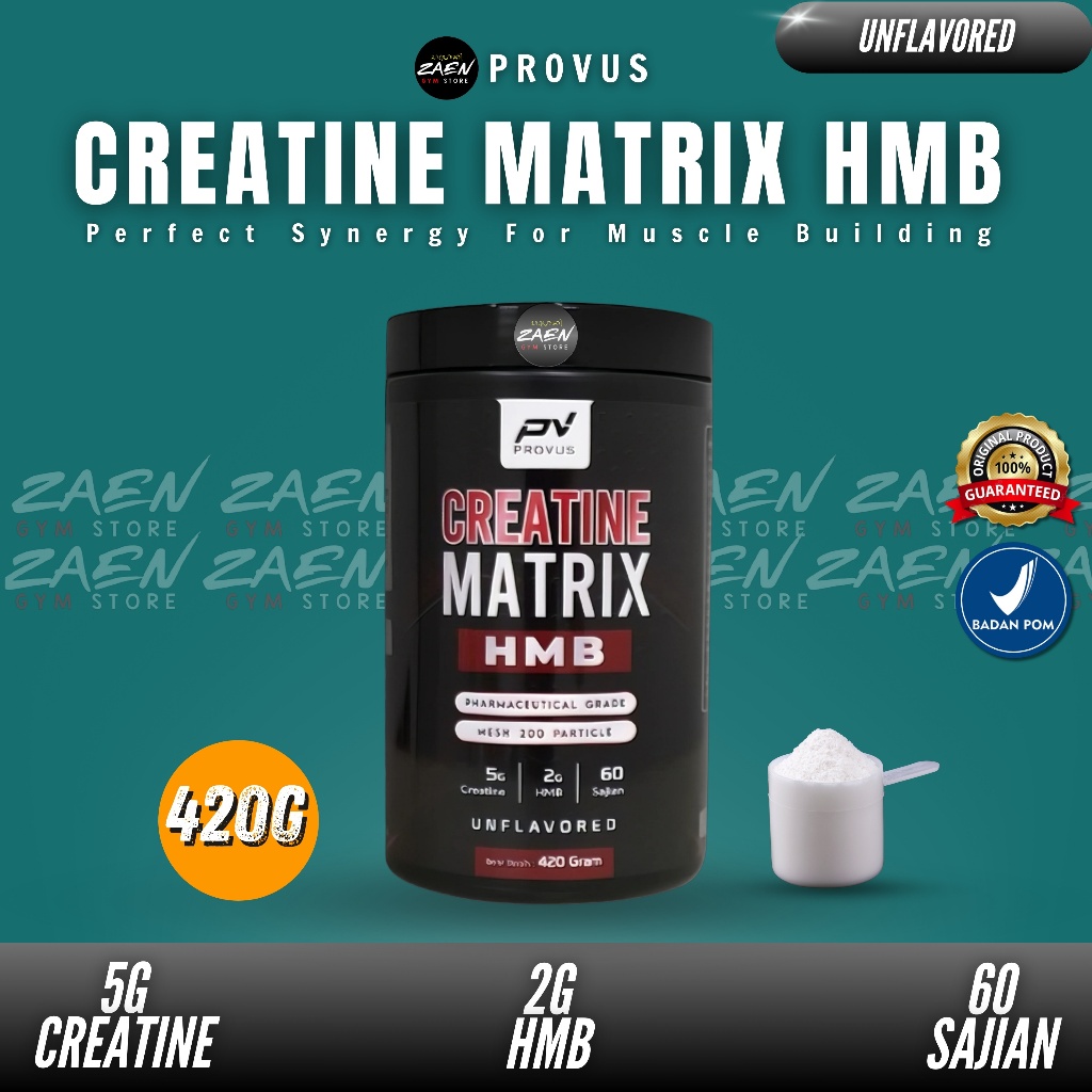 Jual Provus Creatine Matrix HMB 420 gram 60 Servings Creatine ...