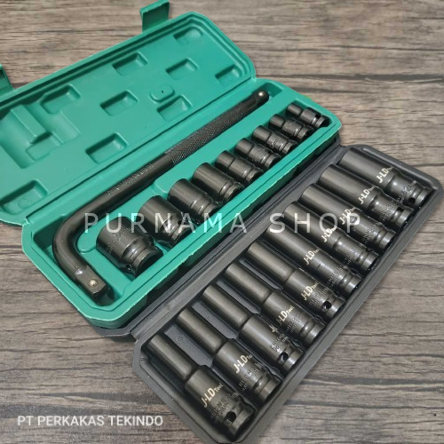 Jual JLD Kunci Sok Impcat 10 Pcs 8-24mm / Mata Shock Panjang 1/2 8-24 mm Ready Sok Tekiro ...