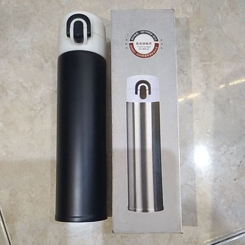 Jual Botol Tumbler /Termos Air Panas 500ml Model Kancing Stainless ...