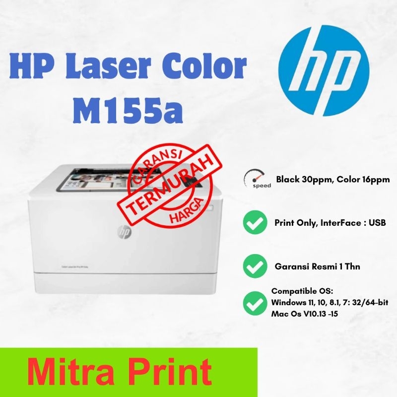 Jual Printer HP Color Laserjet Pro M155A Garansi Resmi | Shopee Indonesia