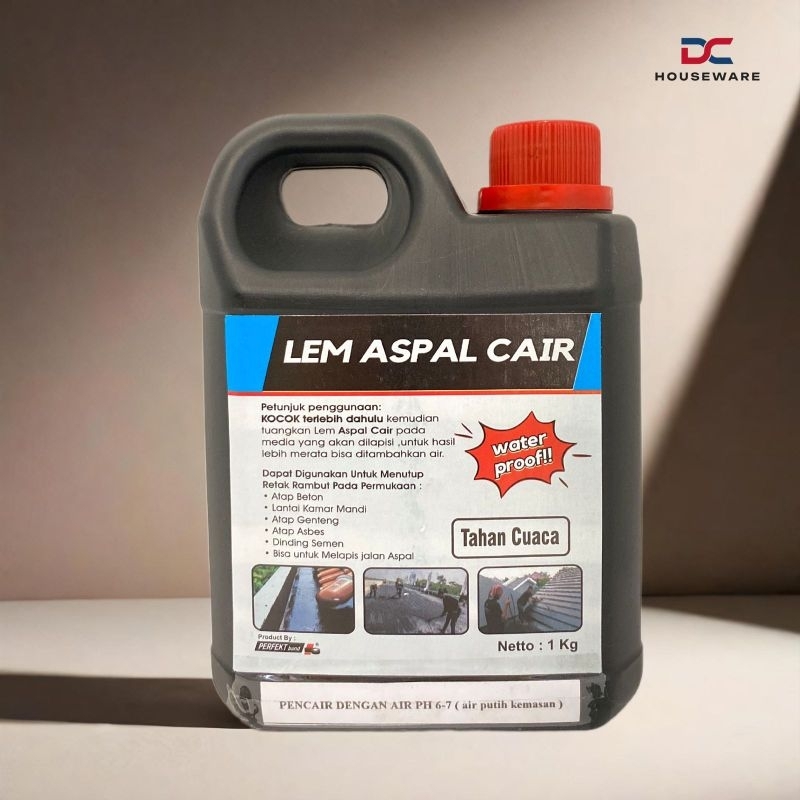 Jual [ 1 PCS 1KG ] ( LEM ASPAL CAIR WATERPROOF ) - Lem Anti bocor / Lem ...