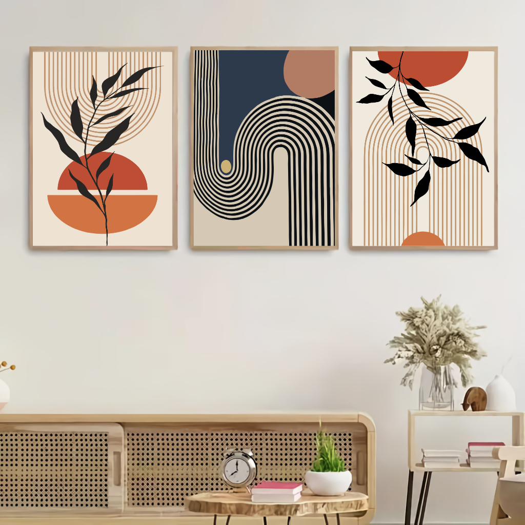 Jual [Frame wall] Hiasan dinding circular aesthetic minimalis walldecor ...