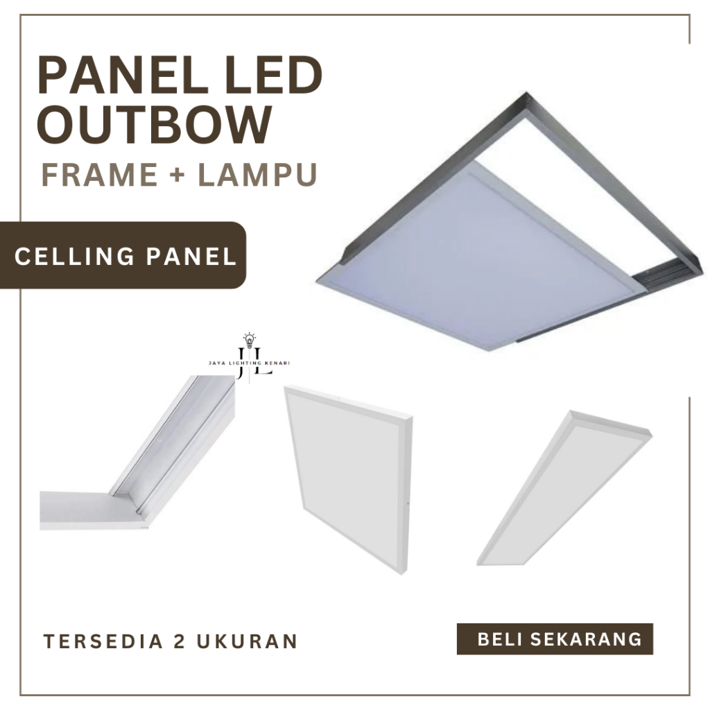 Jual LAMPU PANEL LED OUTBOW LAMPU SLIM LED OB FRAME OUTBOW CEILING ...