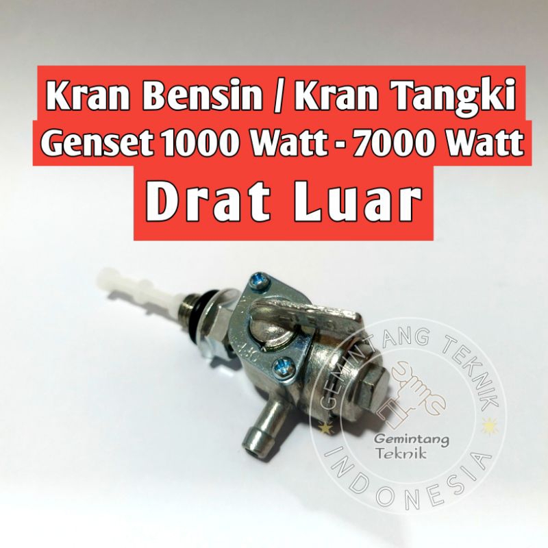 Jual Kran Bensin Kran Tangki Bensin Genset 1000-7000 Watt Drat Luar ...