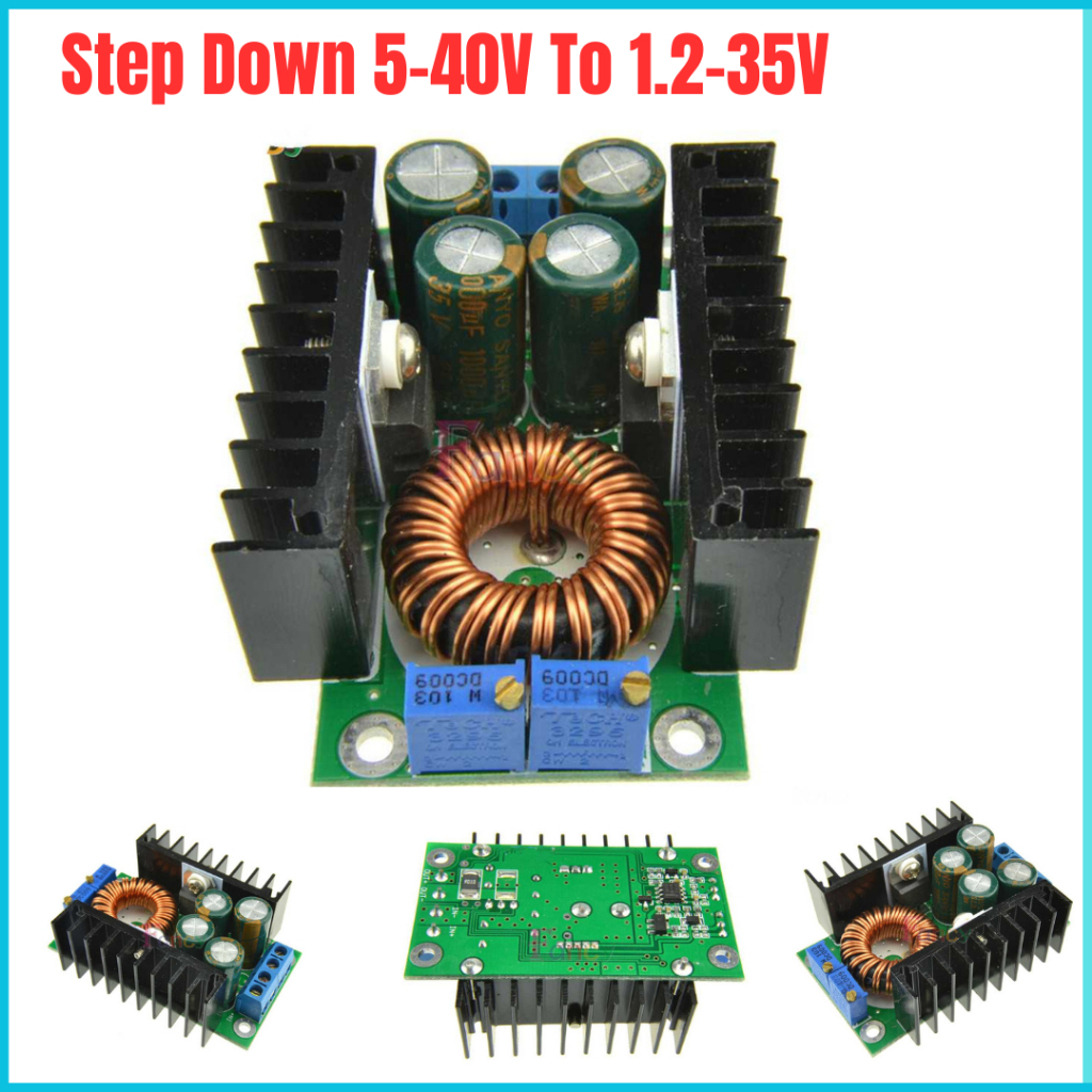 Jual COD Cepat Multifungsi Step Down dc to dc Buck Converter DC CC 9A ...