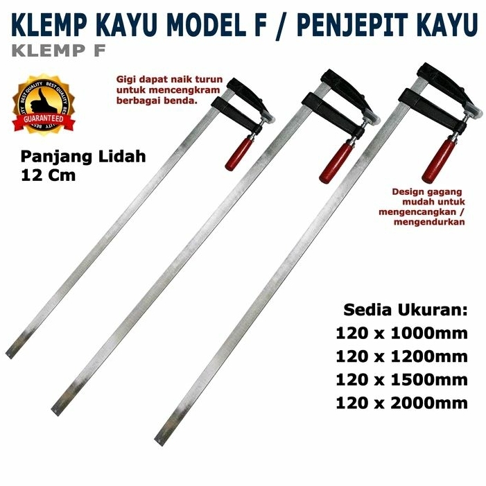 Jual KOALA Clamp Klem Klemp F Panjang Alat Penjepit Press Kayu Lebar ...