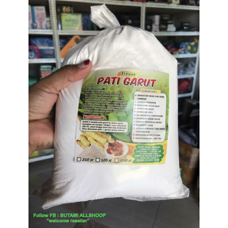 Jual 0,5 KG & 1 KG Tepung Pati Garut obat maag Obat Asam Lambung Alami ...