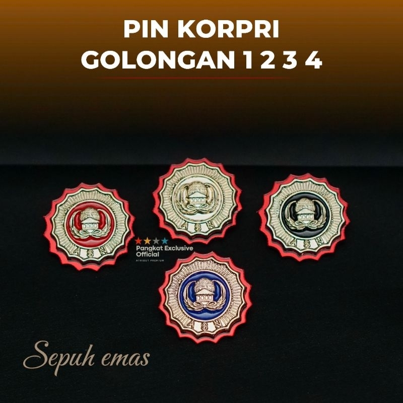 Jual PIN KORPRI MODEL BARU - PIN KORPRI GOLONGAN 4 KORPRI GOLONGAN 3 ...
