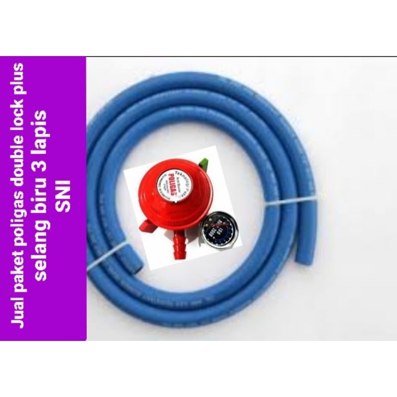 Jual jual paket(Regulator poligas double lock meter tekanan rendah ...