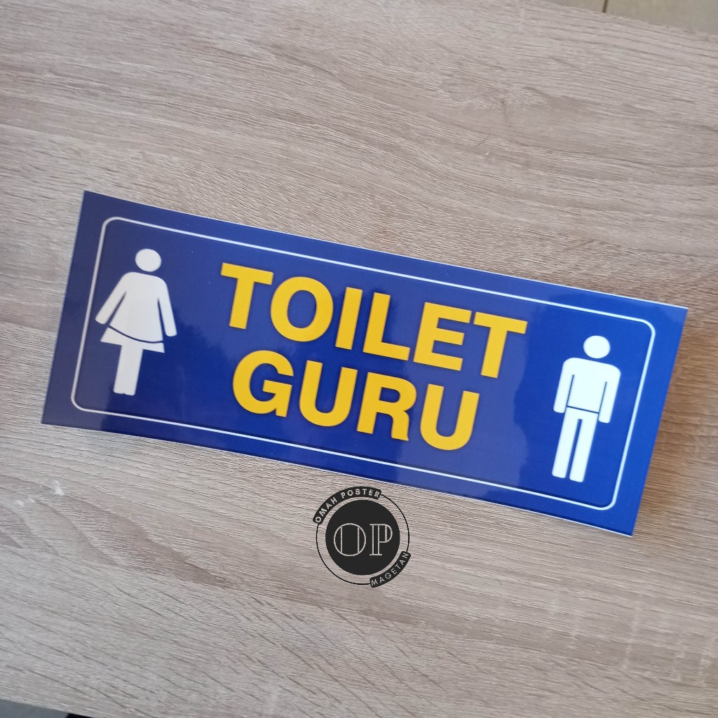 Jual Stiker Toilet Guru - Toilet Khusus Guru - Kamar Mandi/Wc Guru ...