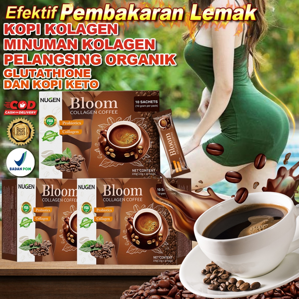 Jual Kopi Kolagen Bloom, Minuman Kolagen, Kopi Pelangsing, Kopi Diet ...
